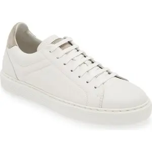 Brunello Cucinelli Calfskin Low Top Sneakers - White