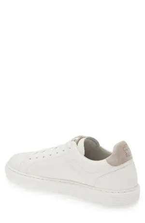 Brunello Cucinelli Calfskin Low Top Sneakers - White
