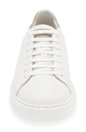 Brunello Cucinelli Calfskin Low Top Sneakers - White