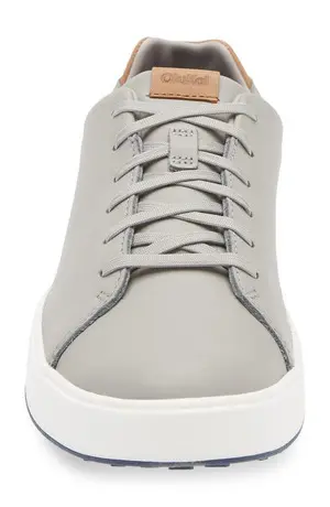 Olukai Wai'alae Waterproof Leather Golf Shoe - Grey Fog/tan