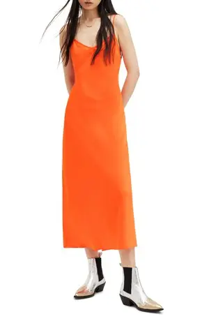 ALLSAINTS Bryony Slipdress - Zesty Orange