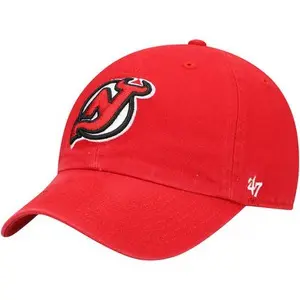 '47 New Jersey Devils Clean Up Logo Adjustable Hat