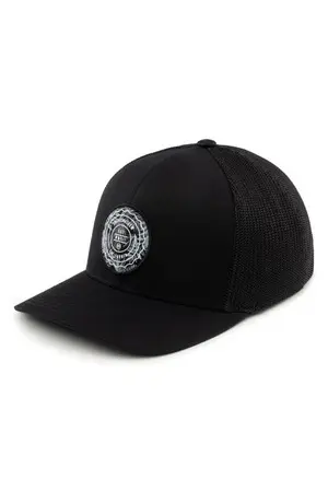 Travis Mathew The Patch Floral Baseball Cap - Black