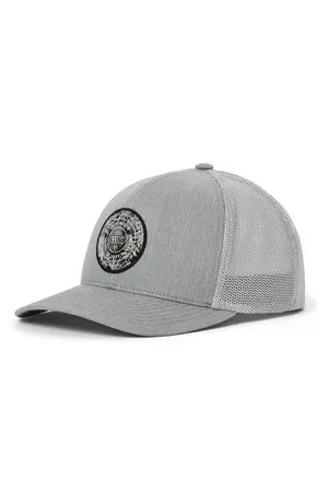 Travis Mathew The Patch Floral Baseball Cap - Heather Grey
