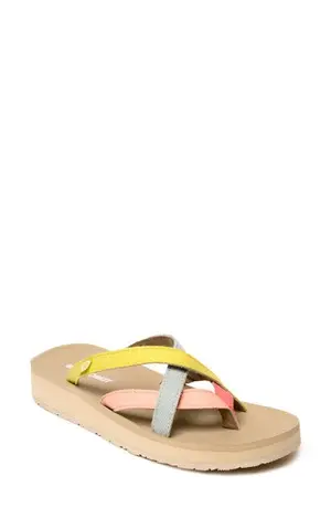 Minnetonka Hanna 2.0 Flip Flop - Yellow Multi