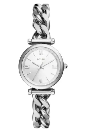 Fossil Carlie Mini Bracelet Watch - Silver