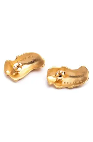 STERLING KING Molten Stud Earrings - Gold