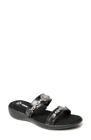 Minnetonka Brenn Slide Sandal - Black