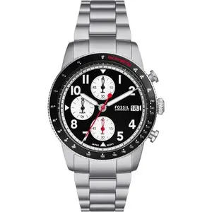 Fossil Fossil Sport Tourer Bracelet Chronograph Watch Silver/black
