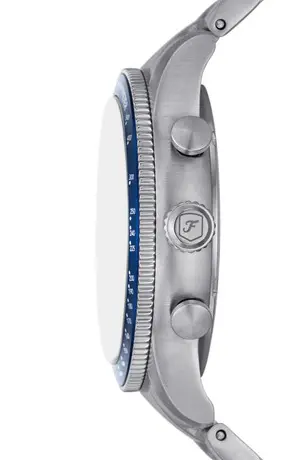 Fossil Sport Tourer Bracelet Chronograph Watch - Silver/blue