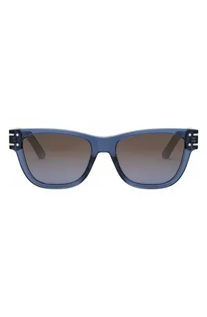 Dior DIOR Signature S6U 54mm Butterfly Sunglasses Shiny Blue / Gradient Bordeaux