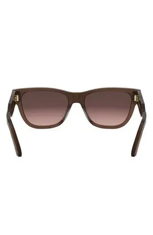 Dior Signature S6u 54mm Butterfly Sunglasses - Shiny Light Brown / Roviex