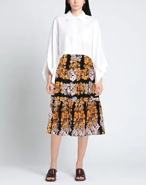 Sandro Floral-print Circle Midi Skirt