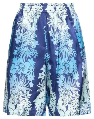 Sandro Viscose Floral Print Bermuda Shorts