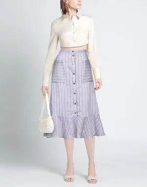 Sandro Midi Flared Skirt