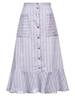 Sandro Midi Flared Skirt
