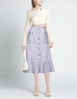 Sandro Midi Flared Skirt