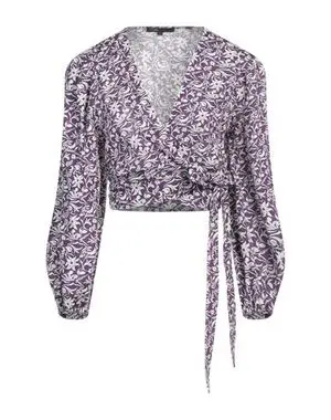 Maje Floral Print Wrap Top