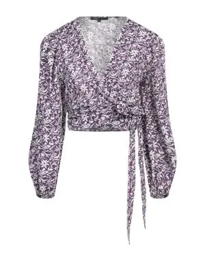 Maje Floral Print Wrap Top