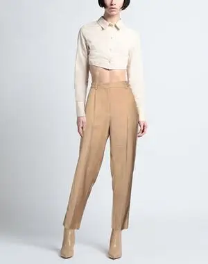 Sandro Tapered Viscose Pants - Beige