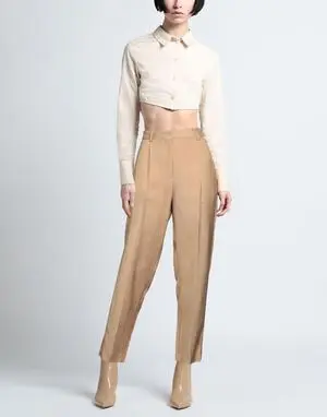 Sandro Tapered Viscose Pants - Beige