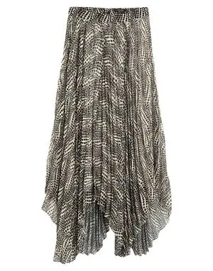 Isabel Marant Étoile Midi Pleated Animal Print Skirt