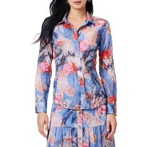 NIC+ZOE Dreamscape Crinkle Button-up Shirt