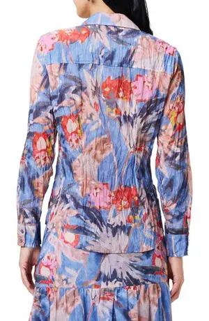 NIC+ZOE Dreamscape Crinkle Button-up Shirt