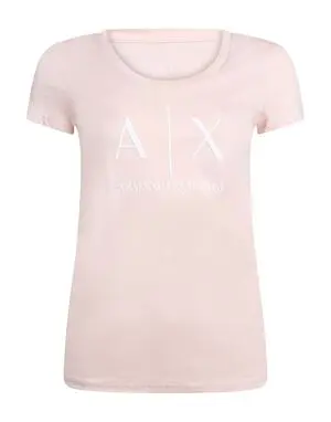 Armani Exchange Pima Cotton T-shirt - Pink