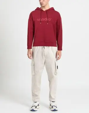 Sandro Fleece Hoodie - Burgundy