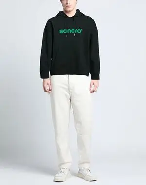 Sandro Cotton-blend Fleece Sweatshirt - Green