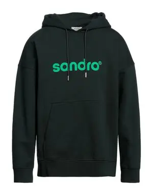 Sandro Cotton-blend Fleece Sweatshirt - Green