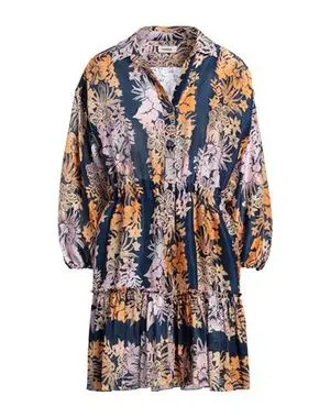 Sandro Mini Floral-print Shirt Dress
