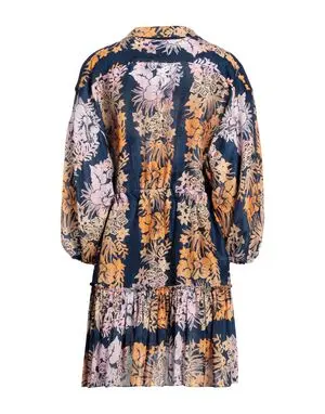 Sandro Mini Floral-print Shirt Dress