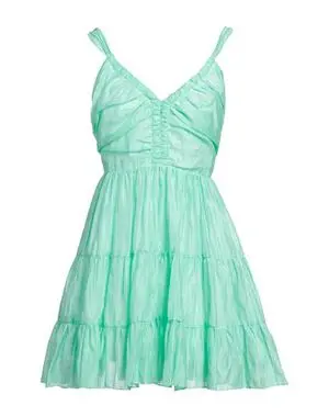 Sandro Mini Pleated Dress - Green
