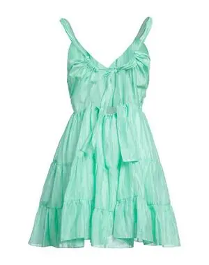 Sandro Mini Pleated Dress - Green