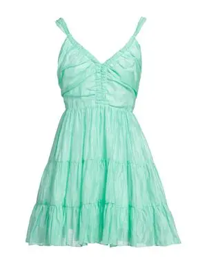 Sandro Mini Pleated Dress - Green
