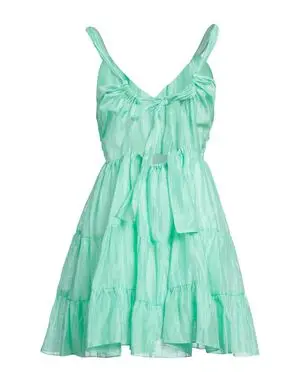 Sandro Mini Pleated Dress - Green