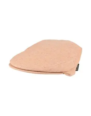 Borsalino Flat Cap Salmon Linen, Silk And Wool