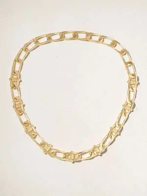 FOUNDRAE Pierced Curb 18-karat Chain Necklace