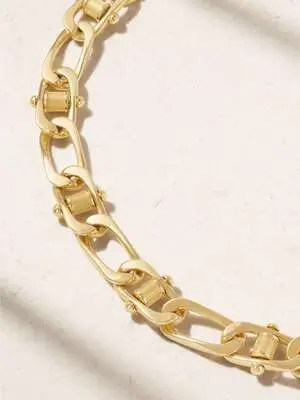 FOUNDRAE Pierced Curb 18-karat Chain Necklace