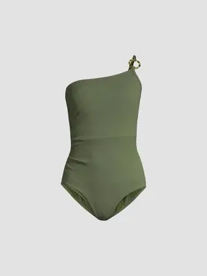 CHANGE OF SCENERY Kara O-ring One-piece Swimsuit - Olive Texture