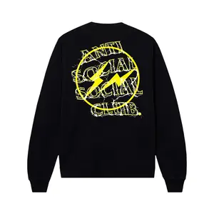 ANTI SOCIAL SOCIAL CLUB X Fragment Design Bolt Crewneck - Black