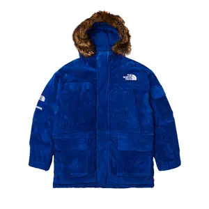 Supreme X The North Face Suede 600-fill Down Parka - Blue