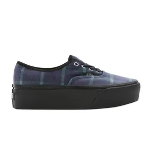 VANS Authentic Stackform Velvet Plaid Sneakers - Green