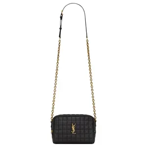 Saint Laurent Mini Cassandre Carré Camera Bag - Black