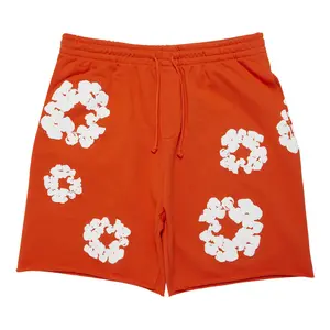 DENIM TEARS Denim Tears The Cotton Wreath Shorts Orange