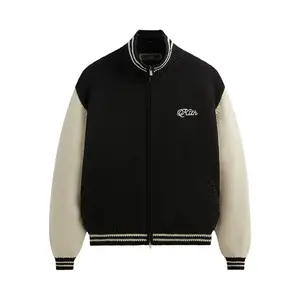 Kith Wyona Full Zip Varisity Sweater - Black