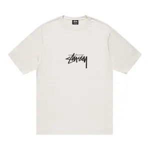 StÜssy Pigment Dyed Small Stock Tee 'natural - White