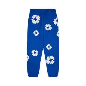 DENIM TEARS Cotton Wreath Sweatpants - Blue
